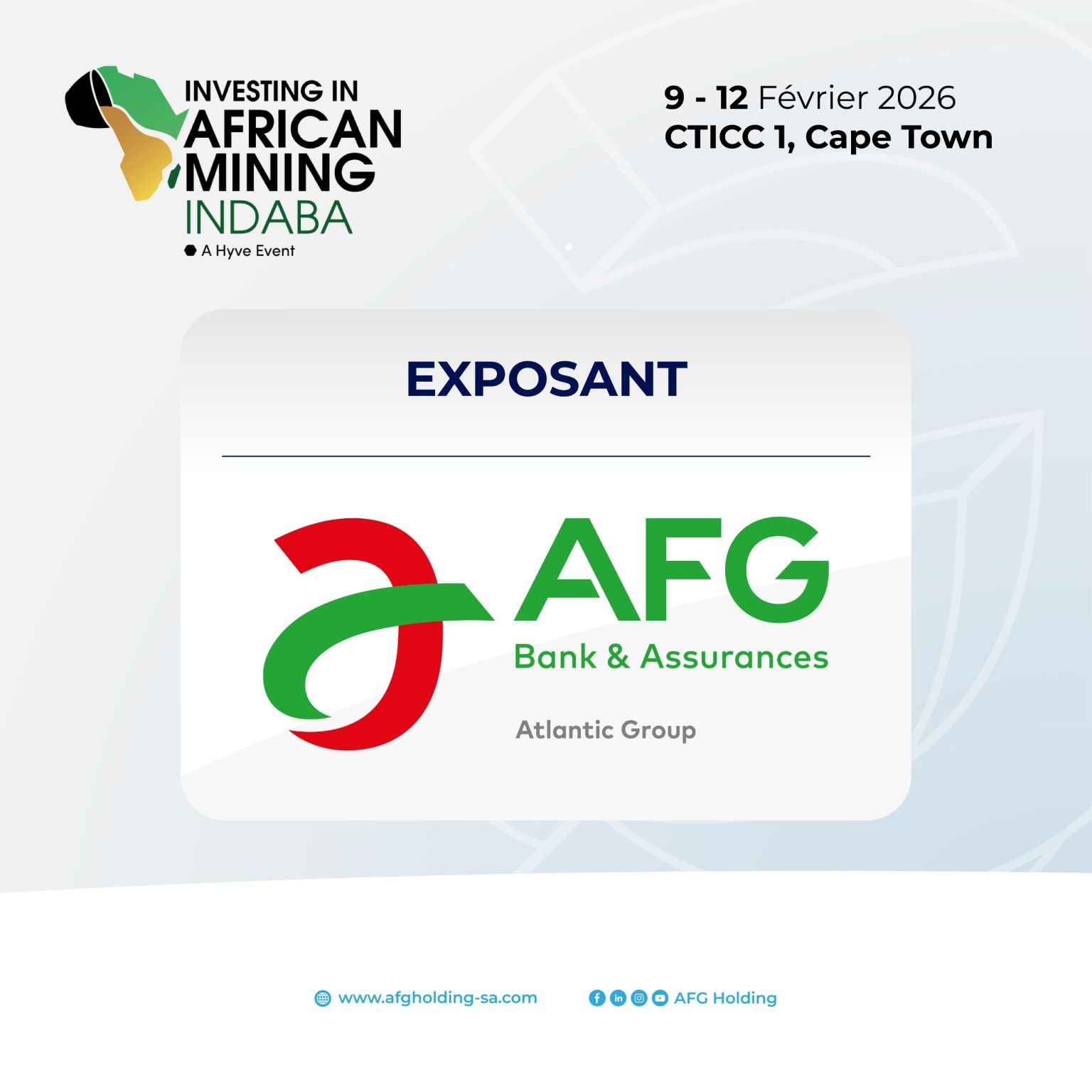 Cap sur Cape Town : AFG au cœur de l’Indaba Mining 2026 - AFG ...